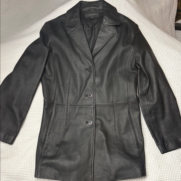 Colebrook | Jackets & Coats | Colebrook Womans Black Genuine Leather ...